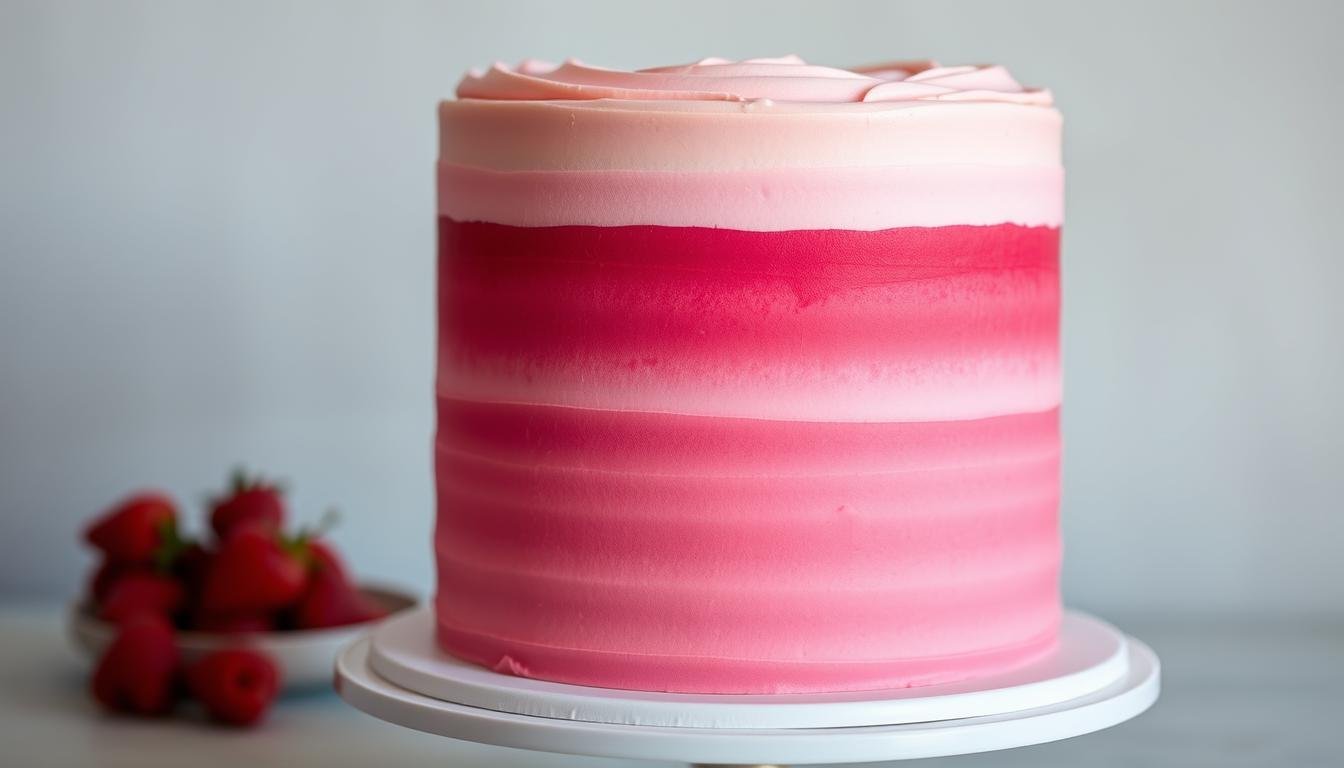 Vanilla Strawberry Ombre Cake - Perfect Layered Dessert - Recipes Cookery