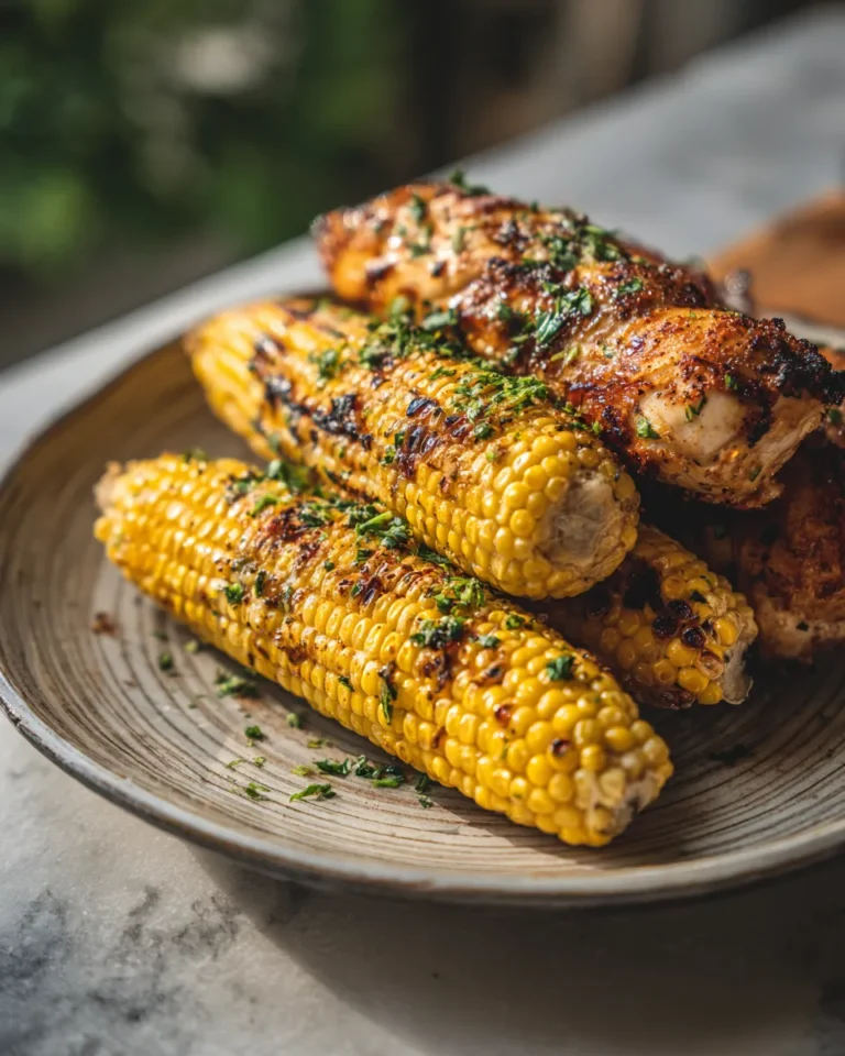 Irresistible Garlic Butter Roasted Corn and Chicken Recipe