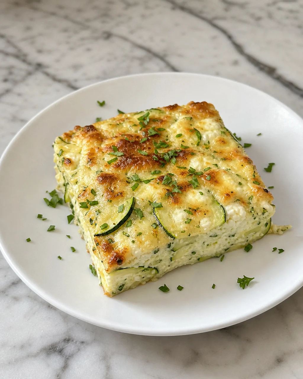 Zucchini Egg White Breakfast Bake